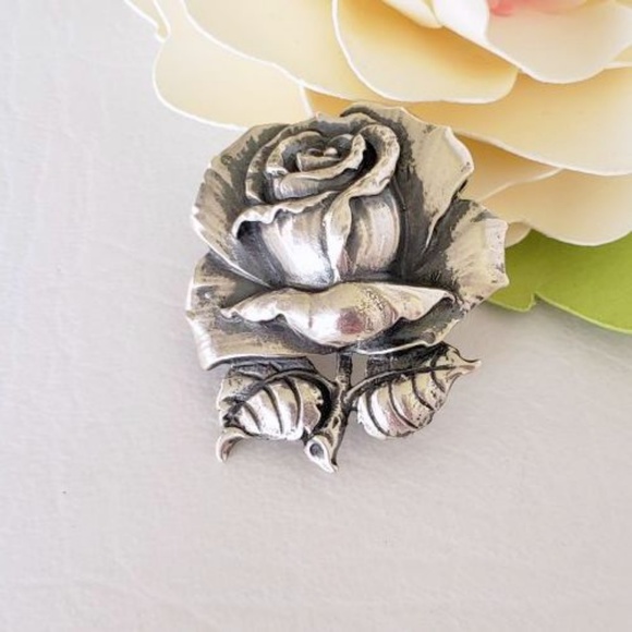 Guglielmo Cini | Jewelry | Vintage 4s Cini Rose Brooch Pin | Poshmark